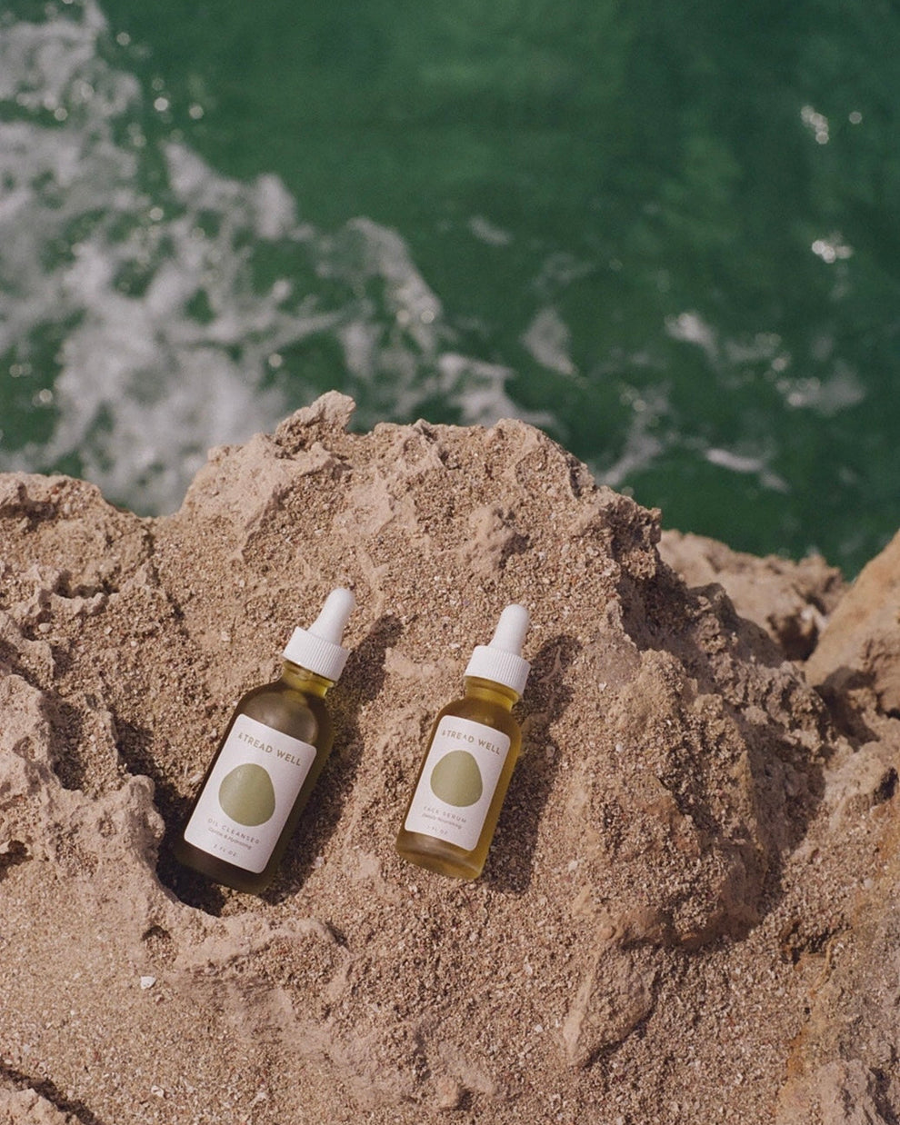 Skincare Set | Natural Oil Cleanser & Face Serum – & Tread Well